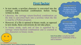 Python-File handling-slides-pkt | PDF | Programming Languages | Computing