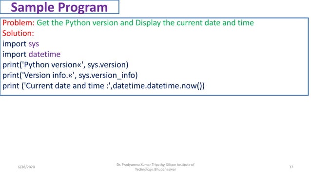 Python-Introduction-slides-pkt | PDF | Operating Systems | Computer Software and Applications
