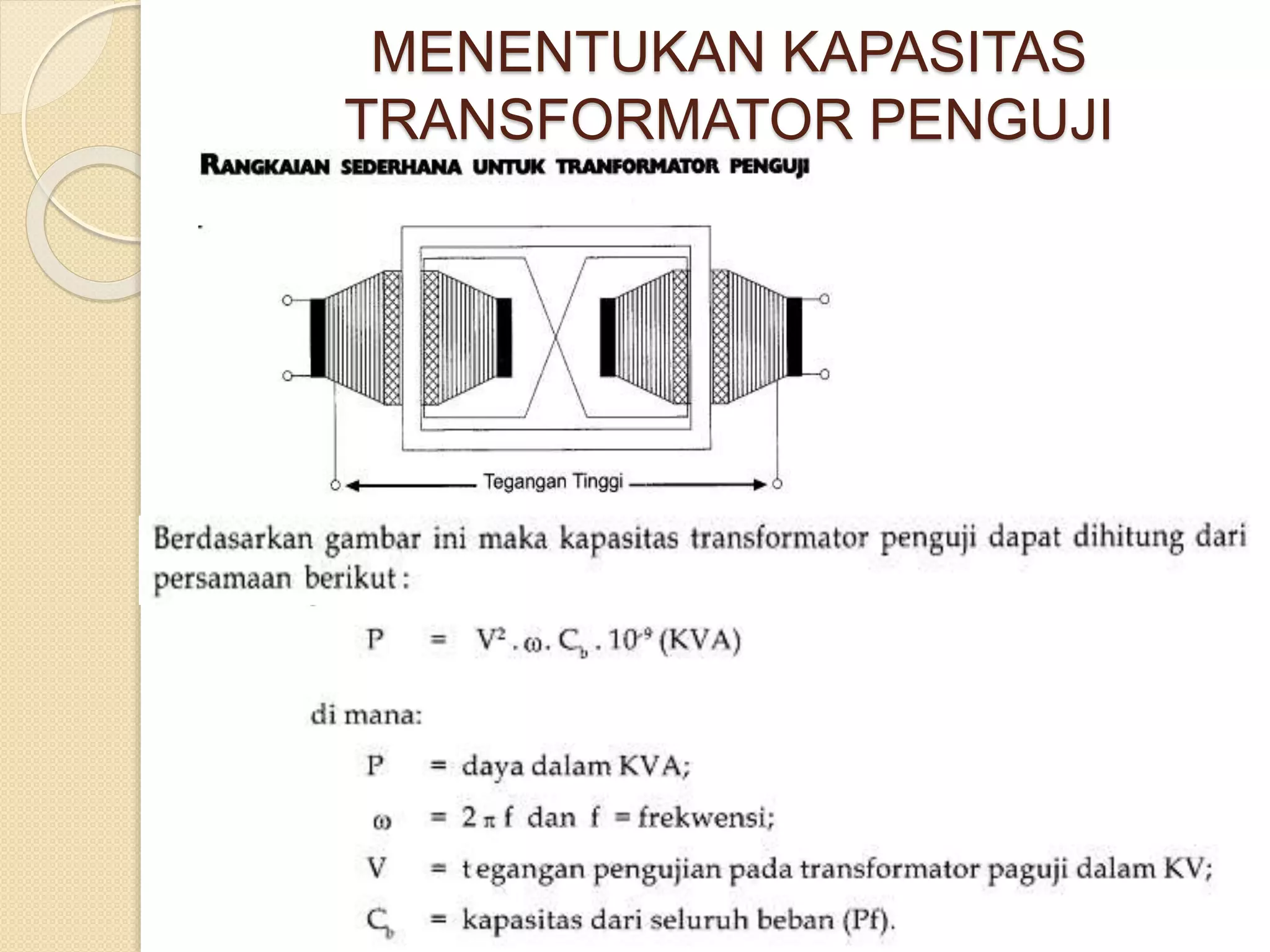 TEKNIK TEGANGAN TINGGI - Sumber tegangan arus bolak balik | PPTX