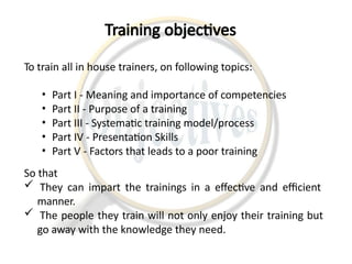 Train the Trainer awareness session for employees | PPTX