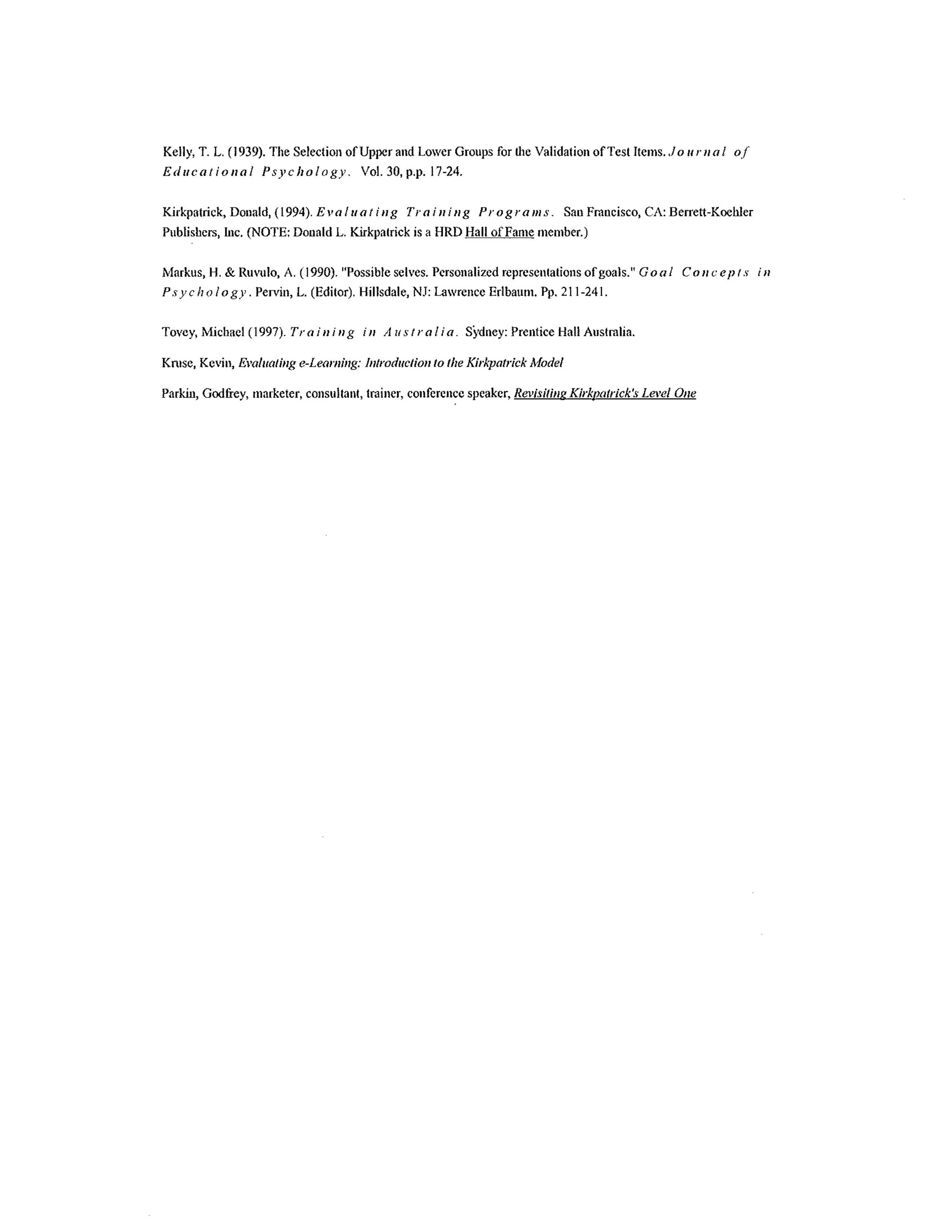 Kirkpatrick's Four Levels of Training Evaluation in Detail | PDF