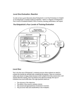 Kirkpatrick's Four Levels of Training Evaluation in Detail | PPT