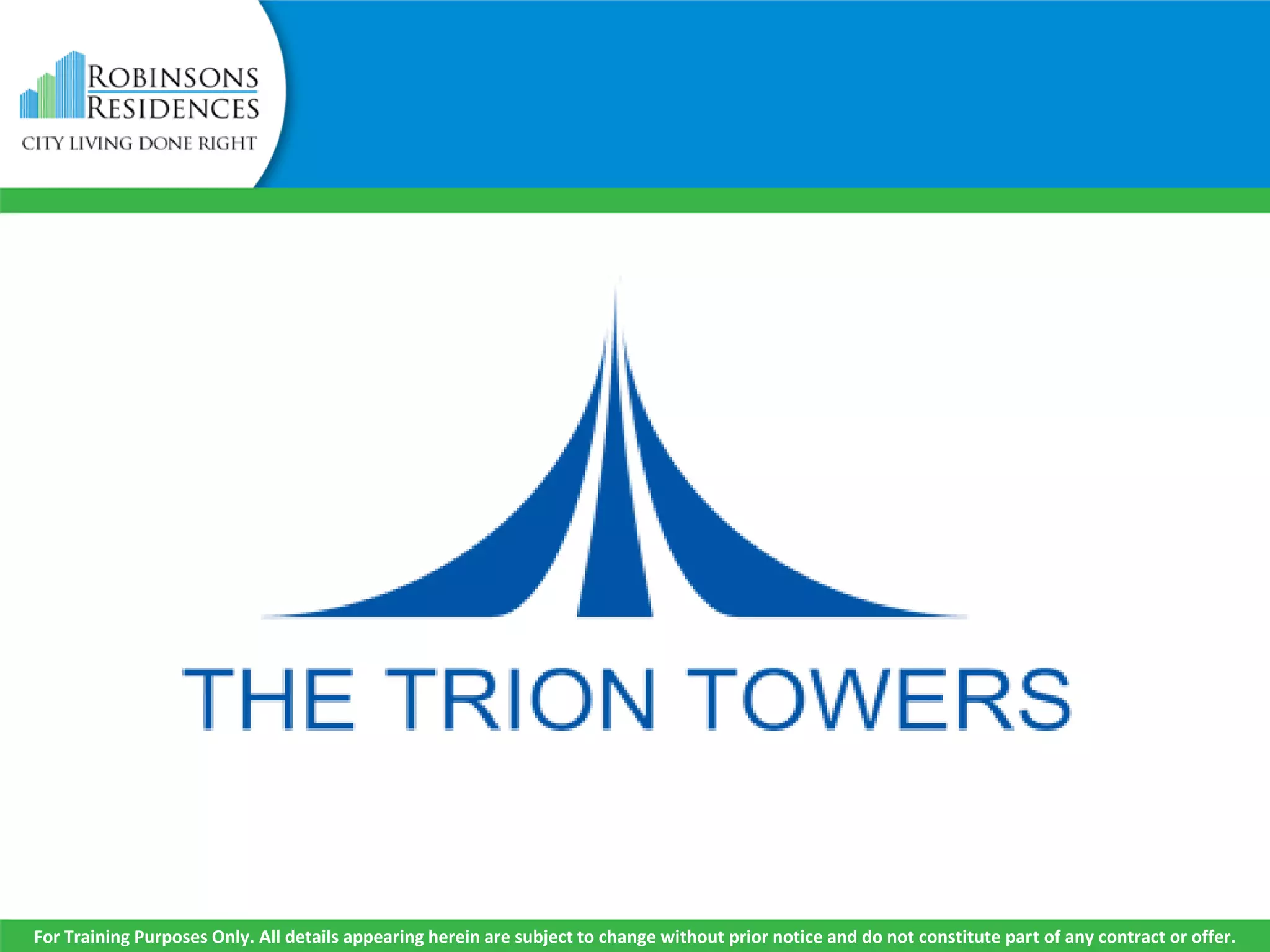 Trion Towers Semi Furnish Unit | PPT