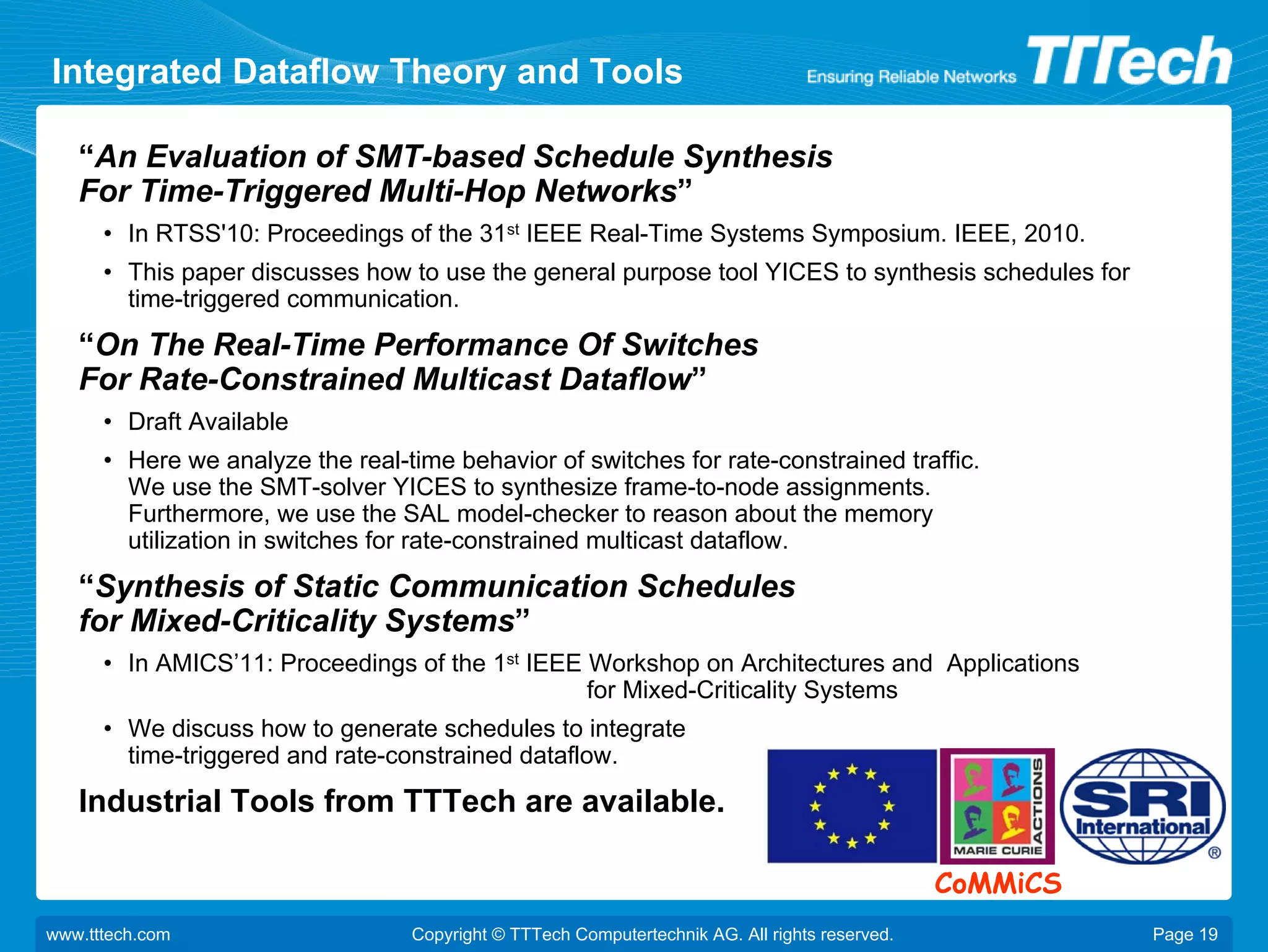 Time Triggered Ethernet - Overview | PDF