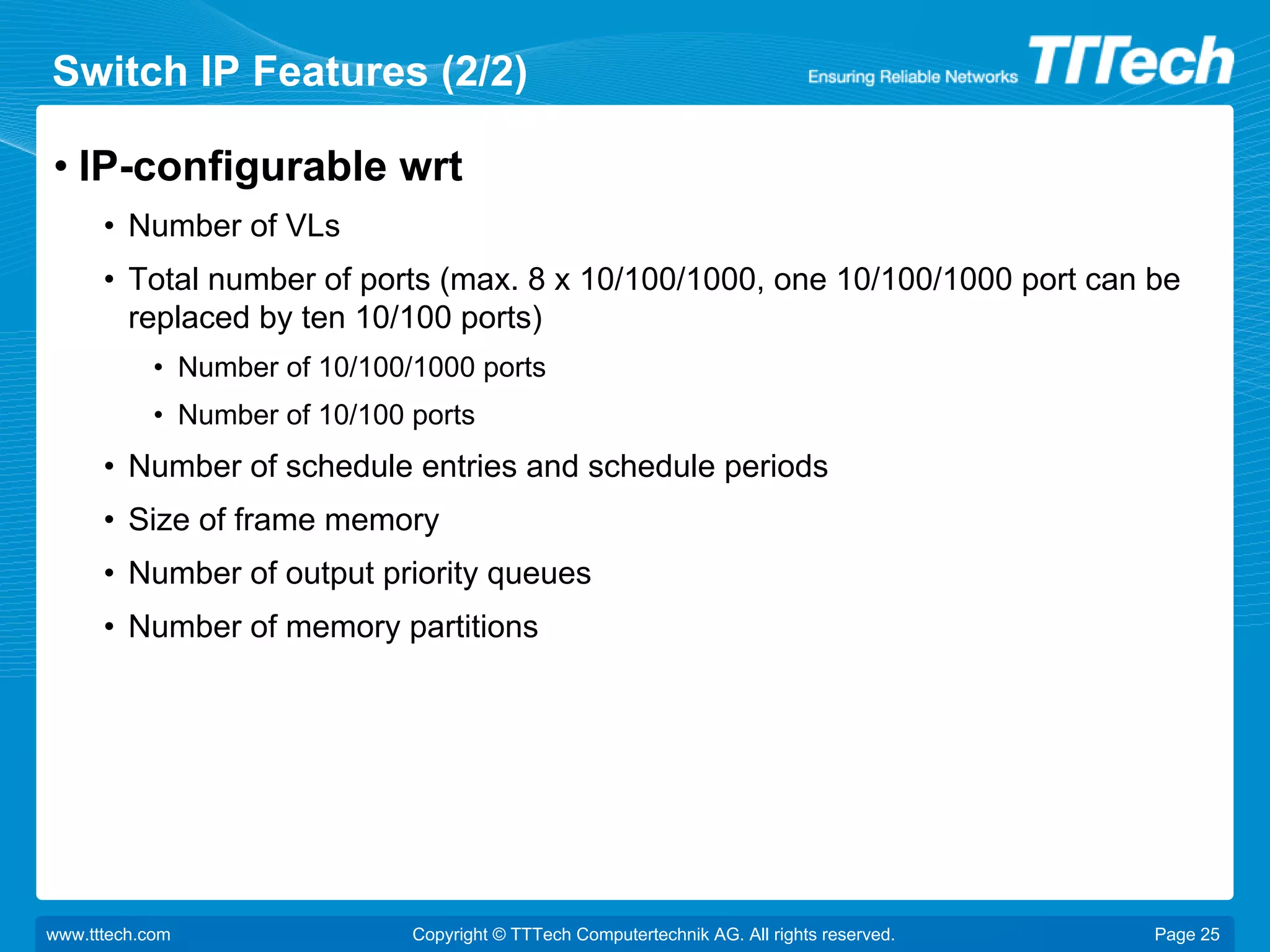 Time Triggered Ethernet - Overview | PDF