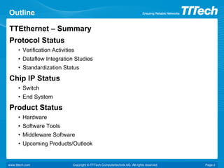 Time Triggered Ethernet - Overview | PDF