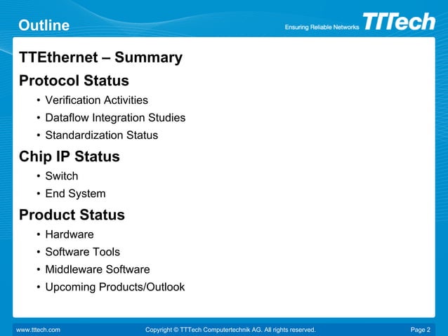 Time Triggered Ethernet - Overview | PDF