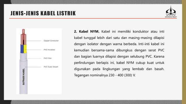 KABEL TEGANGAN LISTRIK | PPTX