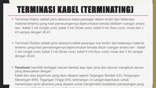 KABEL TEGANGAN LISTRIK | PPTX