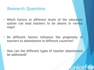 Time to Teach: Teacher Absenteeism in Africa | PPT