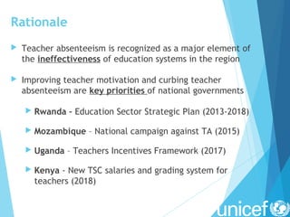 Time to Teach: Teacher Absenteeism in Africa | PPT