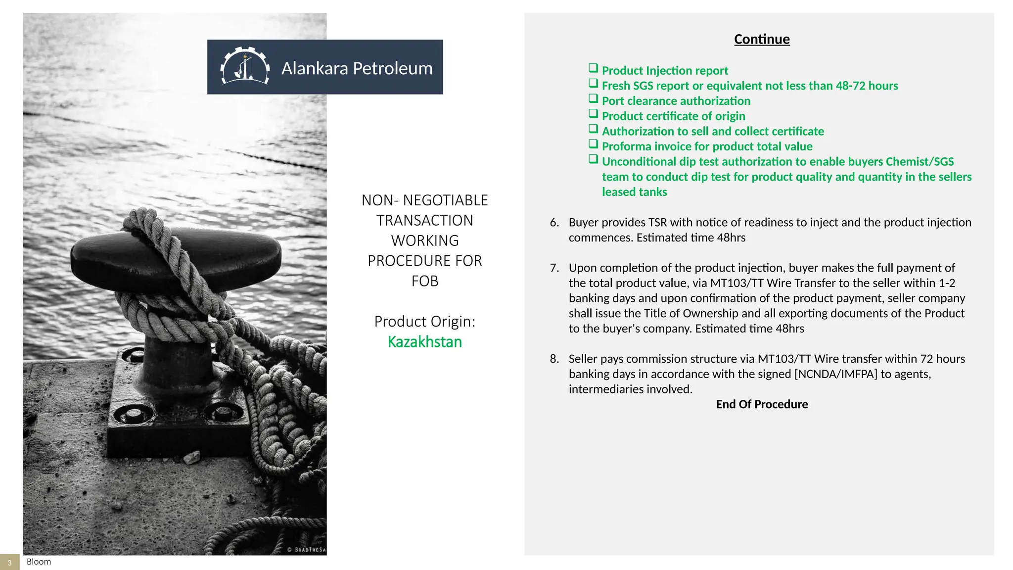 TTT Rotterdam and Houston Procedure EN590 and JET A Fuel | PPTX