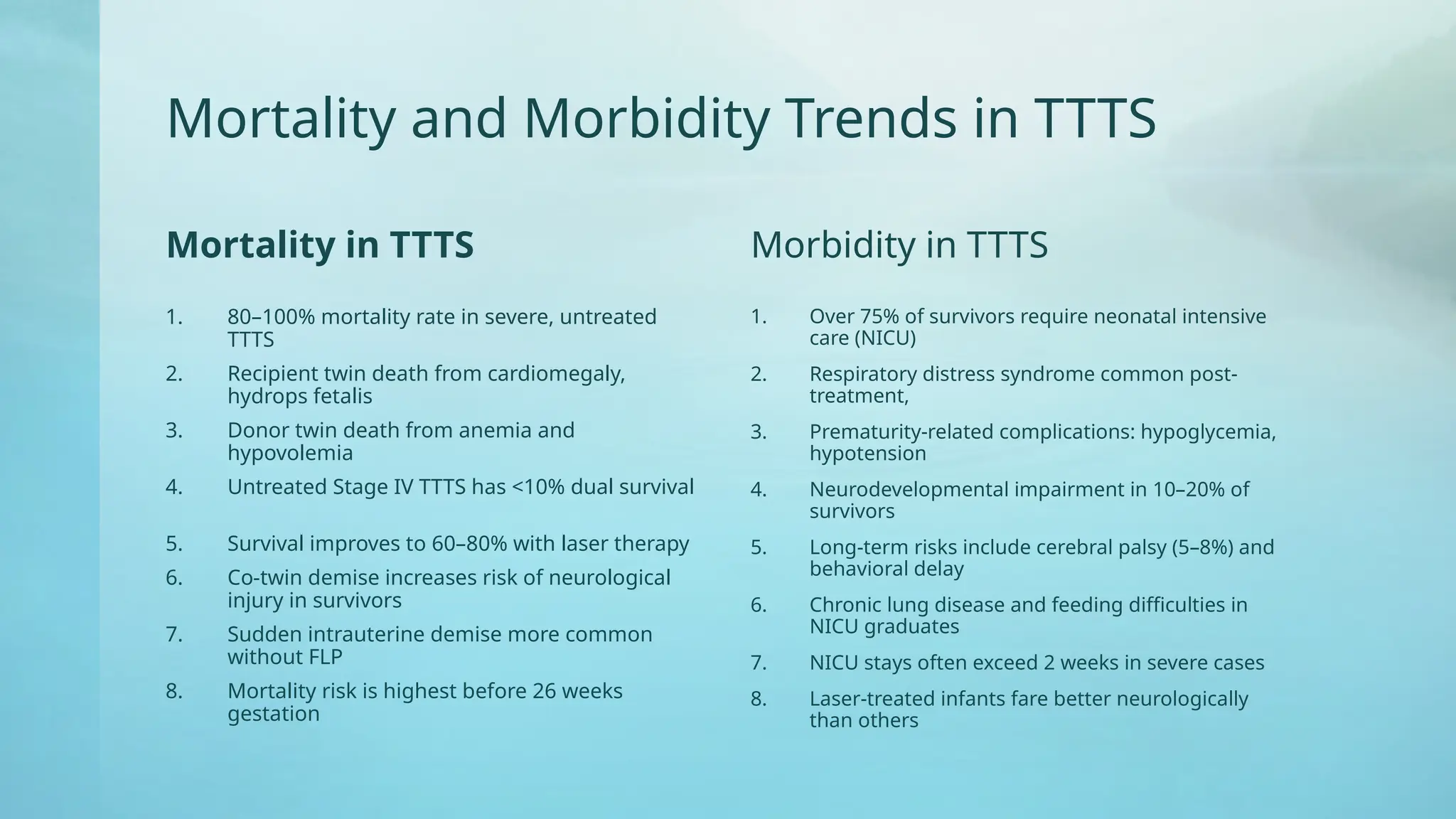Prognosis in a twin transfusion syndrome. | PPTX