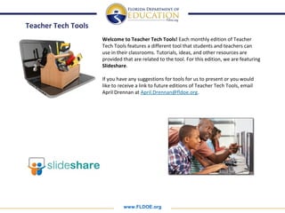 Teacher Tech Tools: Slideshare | PPT