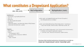 Microservices/dropwizard | PPT