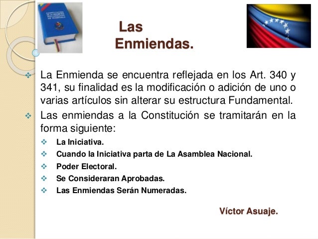 La Enmienda La Reforma Asamblea Constituyente