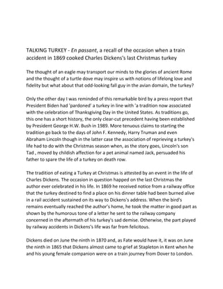 Talking Turkey | DOCX