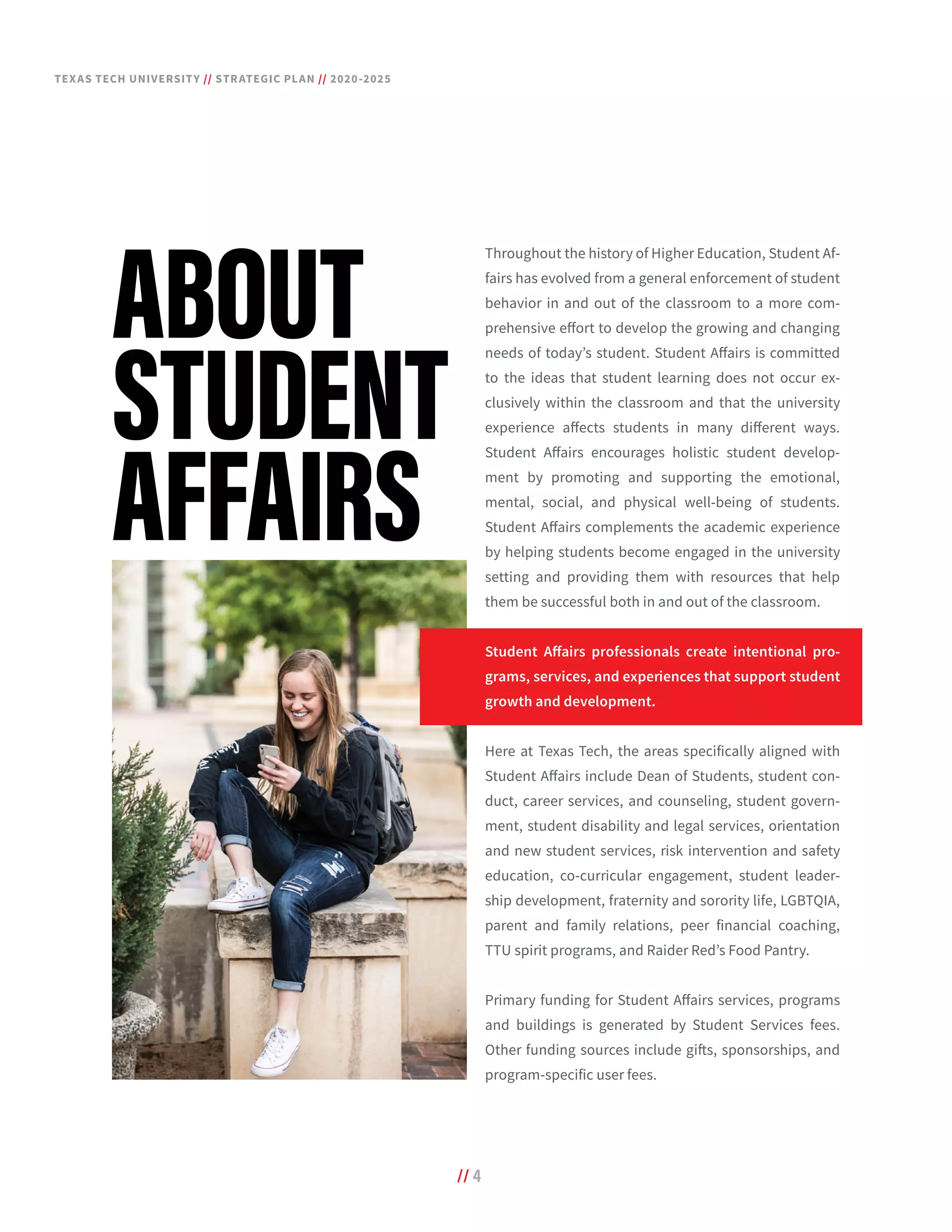 TTU Student Affairs: Strategic Plan 2020-2025 | PDF