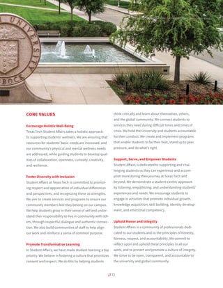 TTU Student Affairs: Strategic Plan 2020-2025 | PDF