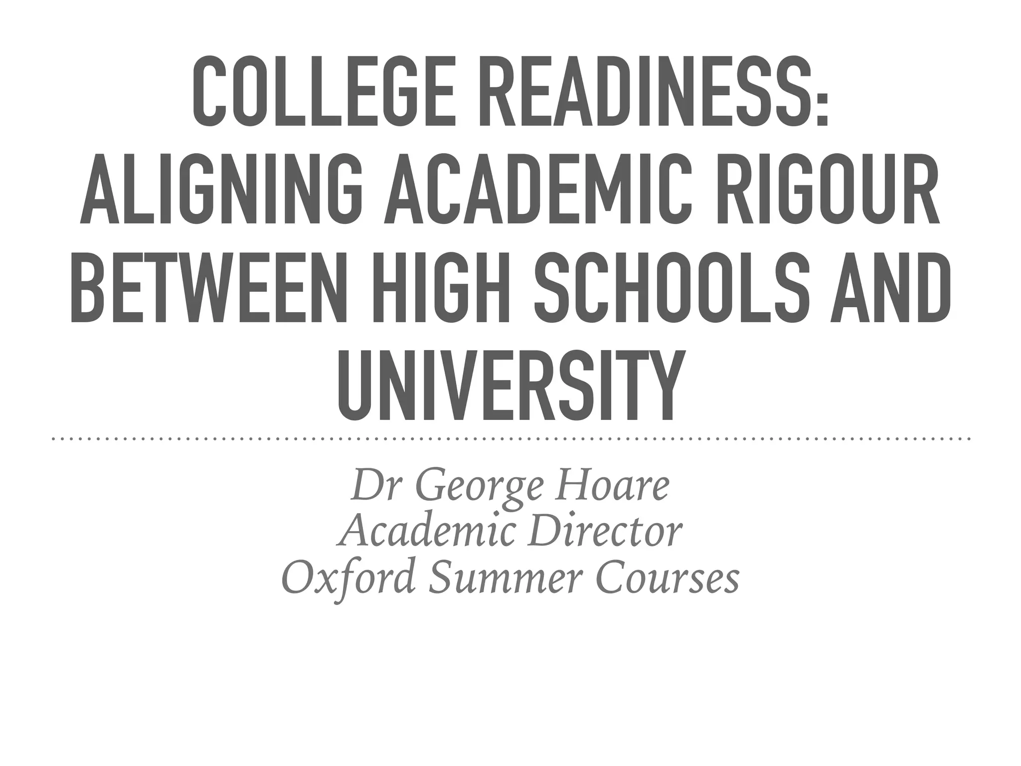 Oxford Summer courses | PDF