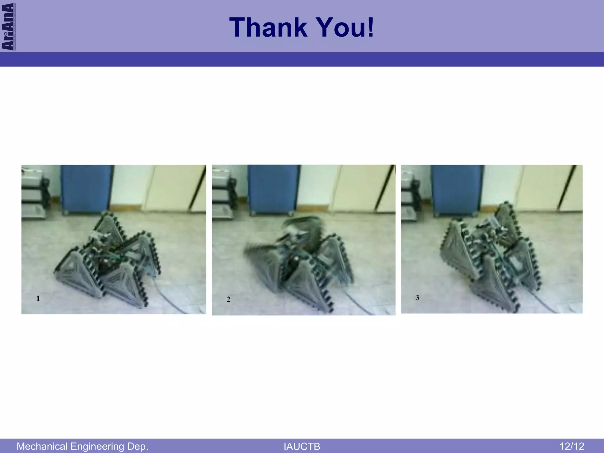 Triangular Tracked Wheel locomotion mechanism | PPT | Track and Field | Sports
