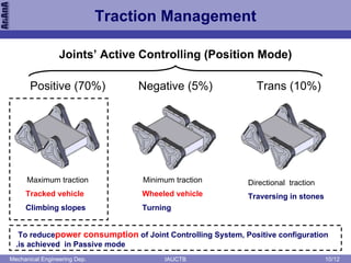 Triangular Tracked Wheel locomotion mechanism | PPT | Track and Field | Sports