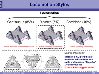 Triangular Tracked Wheel locomotion mechanism | PPT | Track and Field | Sports