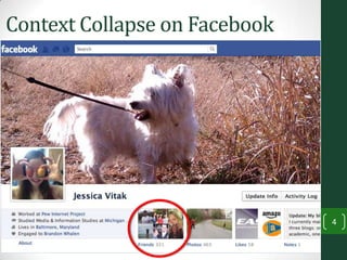Managing Privacy and Context Collapse in the Facebook Age | PPT