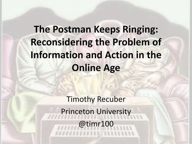 The Postman Keeps Ringing: Reconsidering the Problem of Information and ...