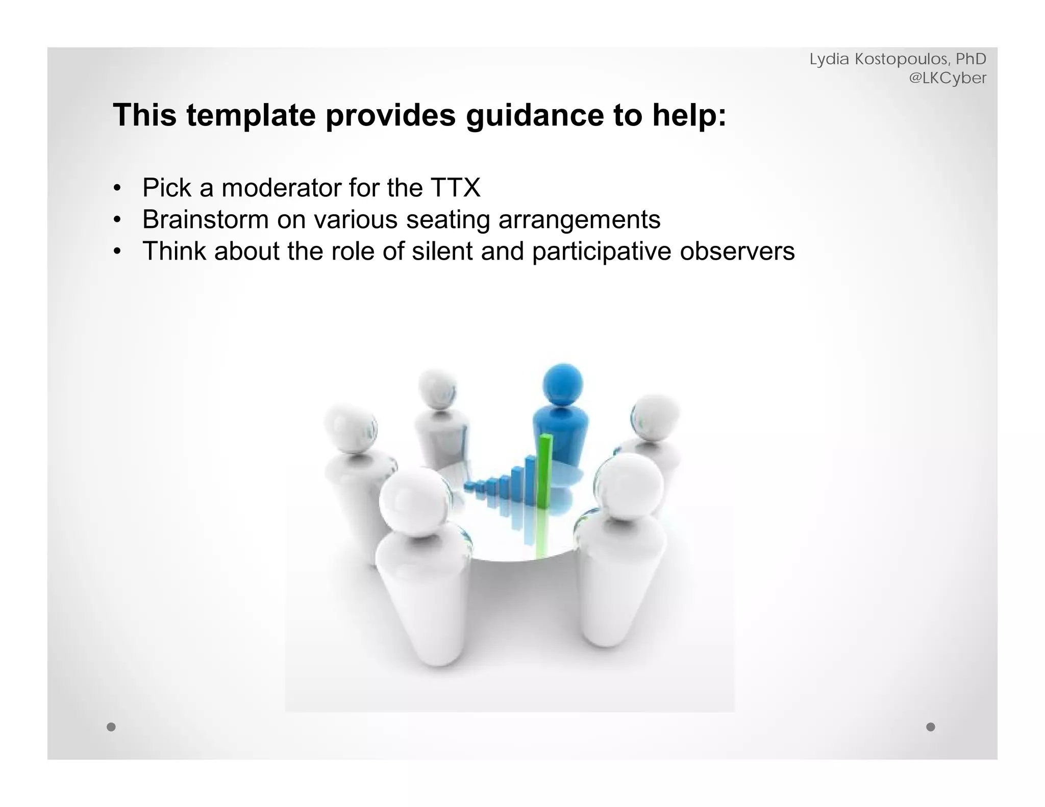 Template for Table Top Exercise Seating Arrangement and Moderator ...