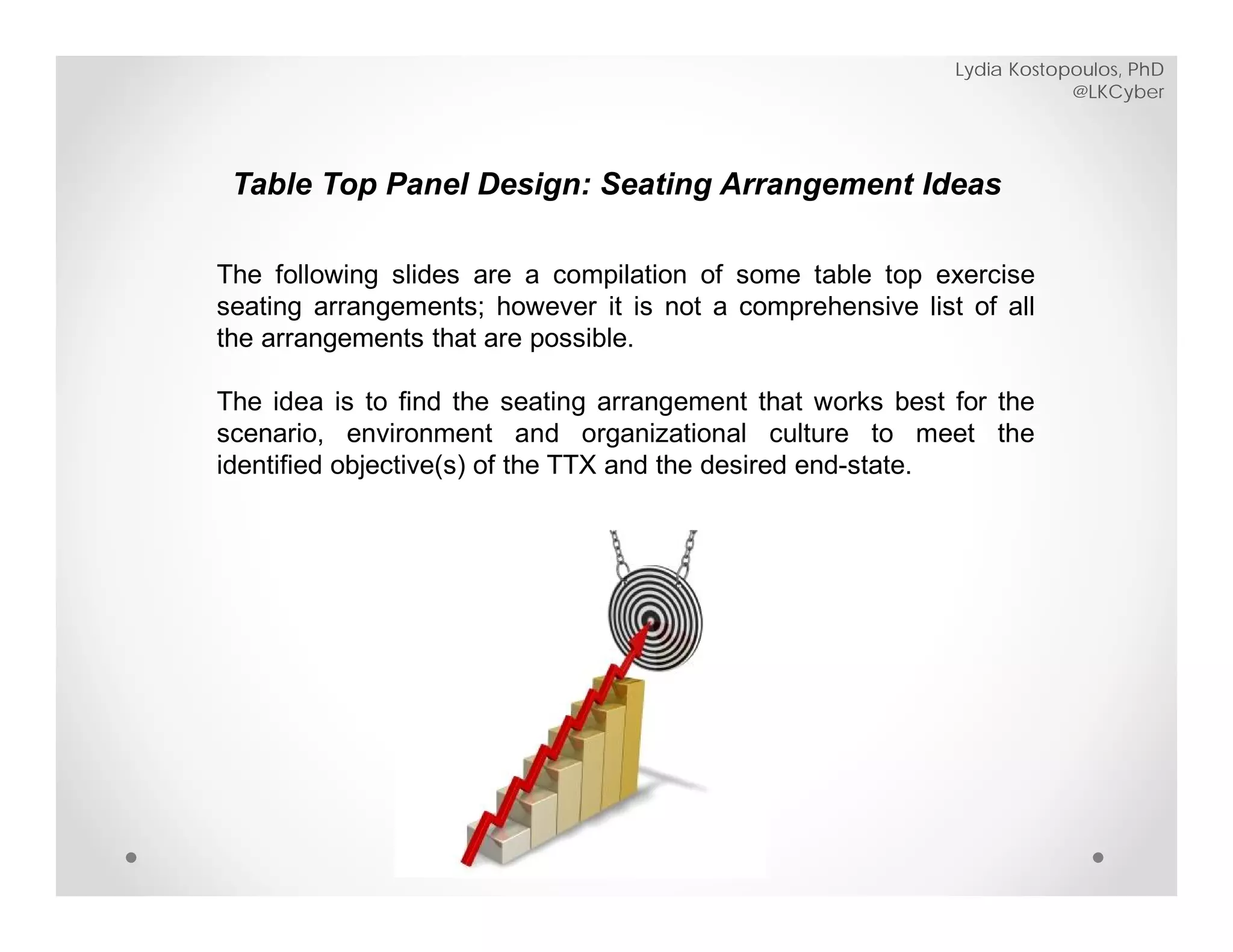 Template for Table Top Exercise Seating Arrangement and Moderator ...