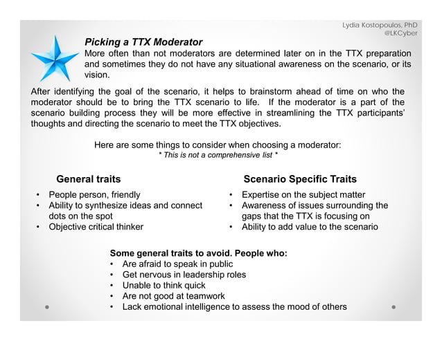 Template for Table Top Exercise Seating Arrangement and Moderator ...