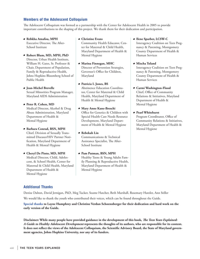 The Teen Years Explained: A Guide to Healthy Adolescent Development | PPT