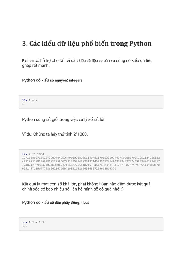 Tu-Hoc-Python-Co-Ban-Trong-10-Phut-NIIT | PDF