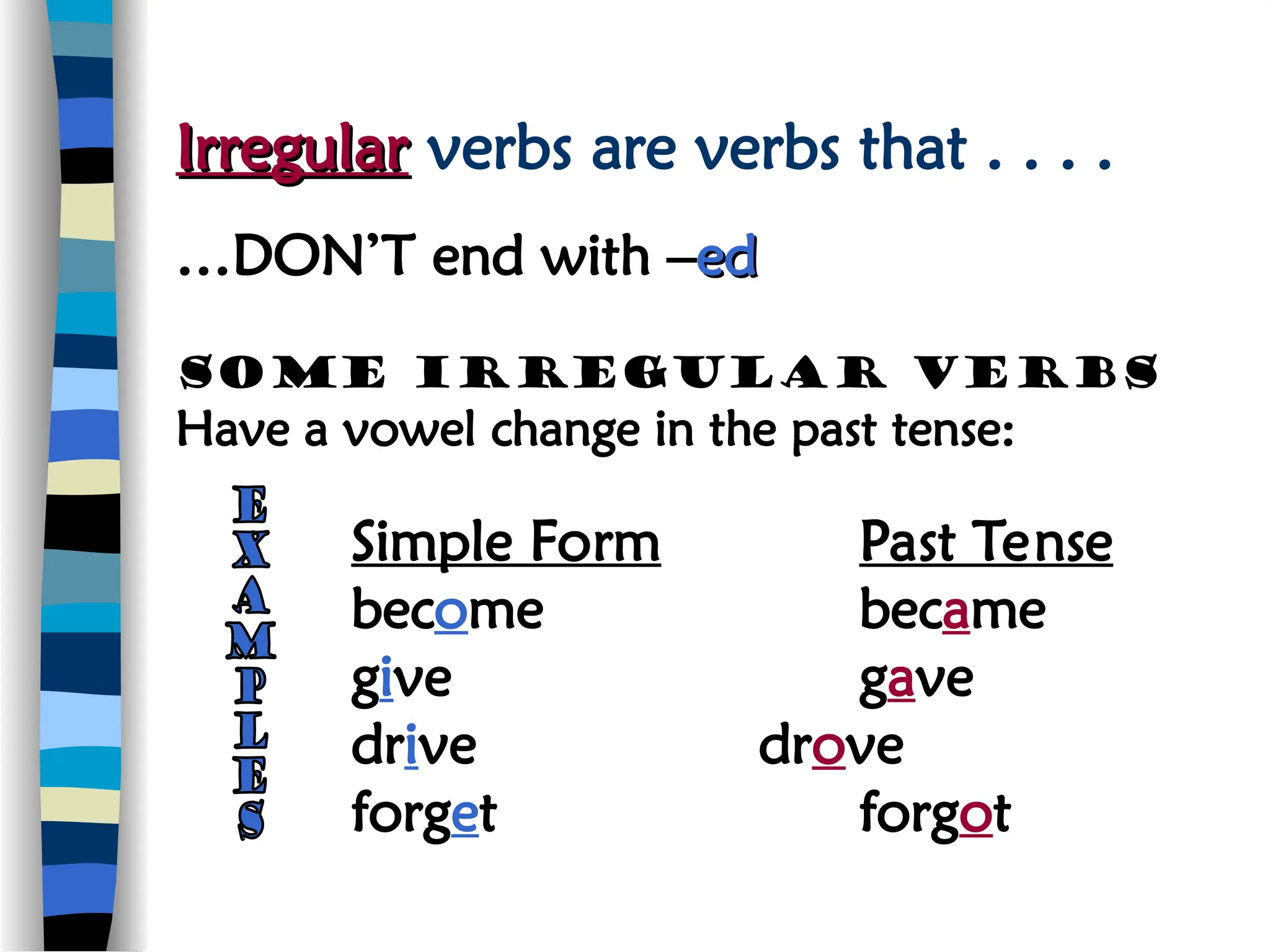 Copia_de_past_simple_uses and for for affirnative, interrogativo snd ...