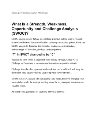 Swot becomes swoc | DOCX