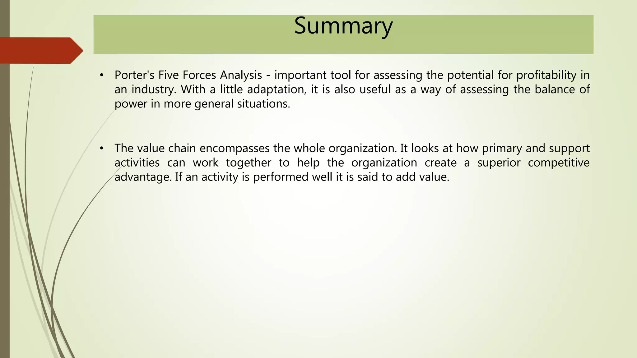 Porter's Analysis | PPTX