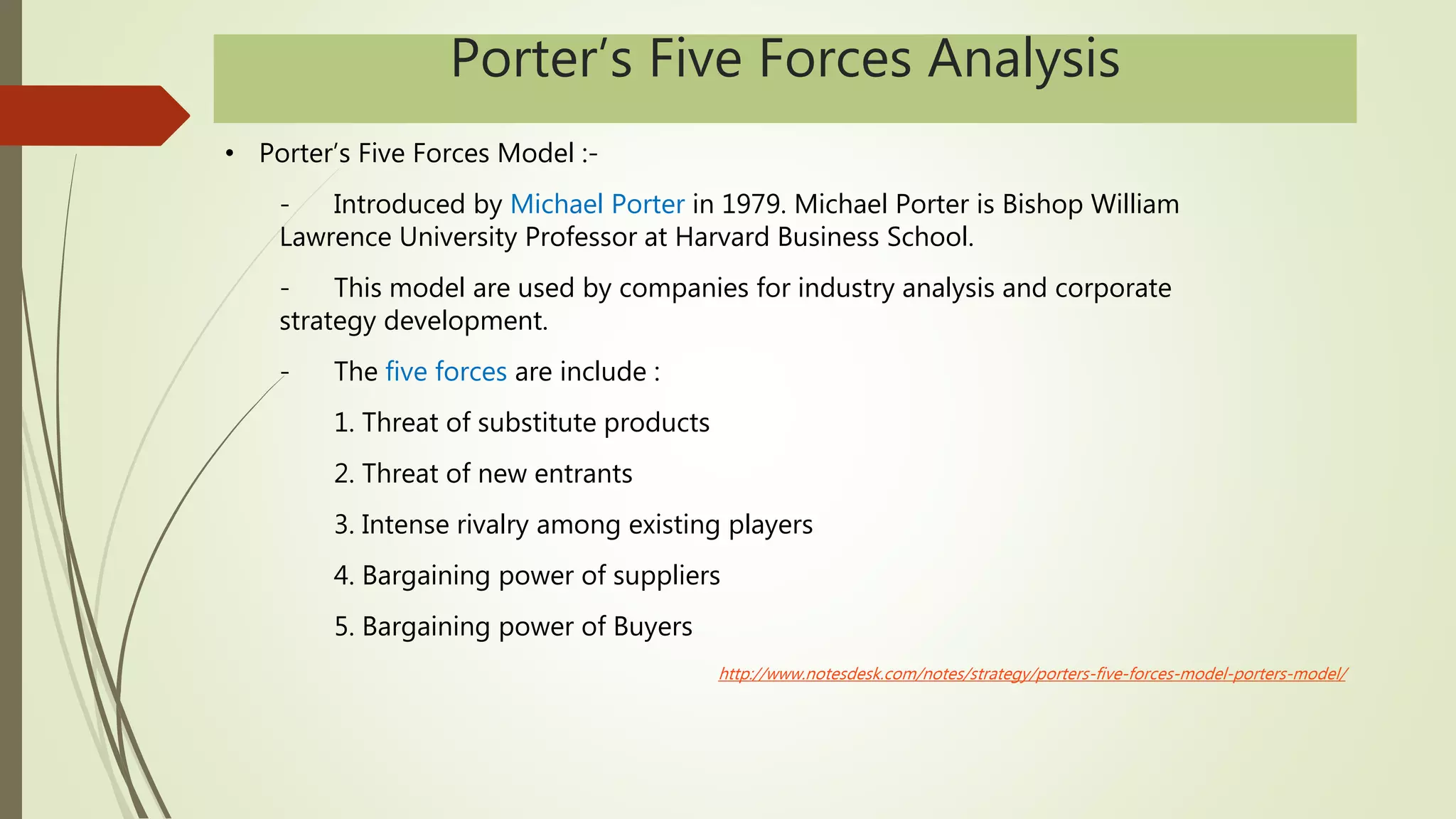 Porter's Analysis | PPTX