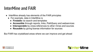 Making data FAIR using InterMine | PPT