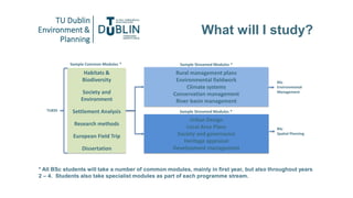 BSc Spatial Planning & Environmental Management at TU Dublin | PDF