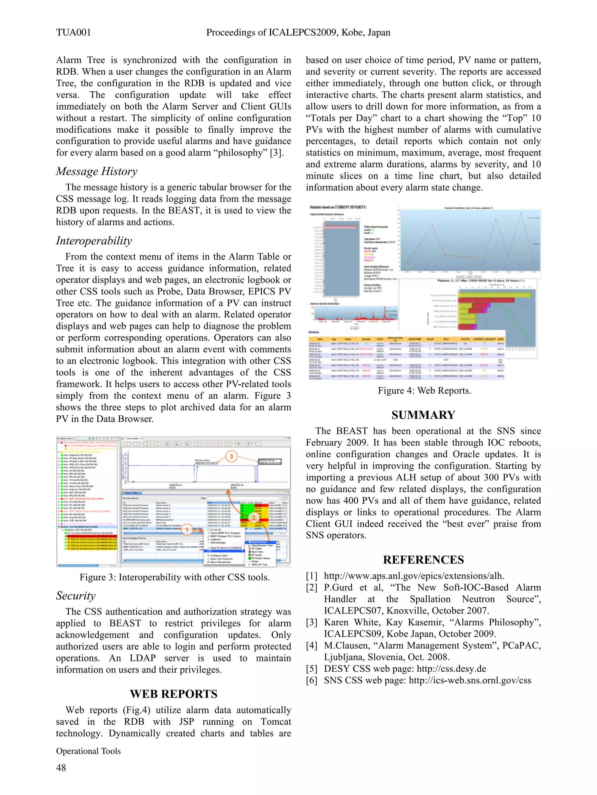 CSS Alarm Handler (BEAST) 2009 | PDF