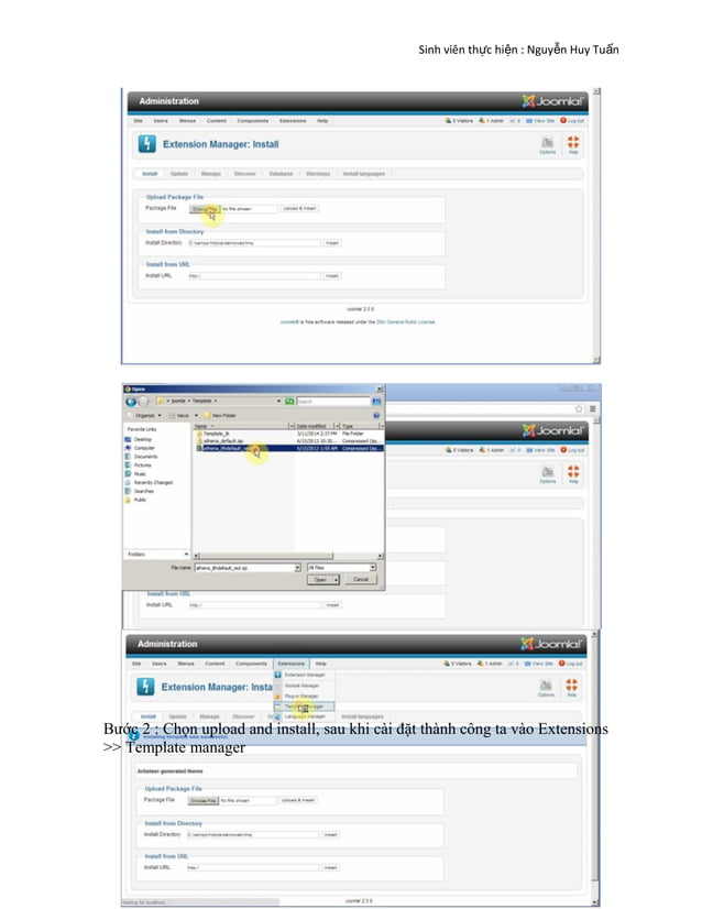 Cai dat teamplate | DOC