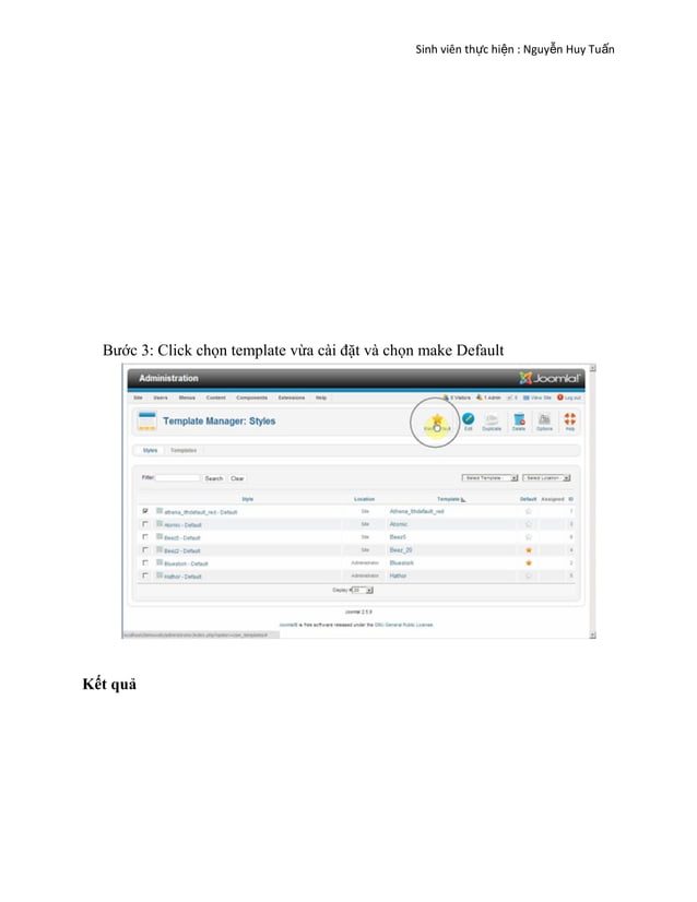 Cai dat teamplate | DOC