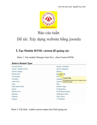 Sử dụng module custom HTML | PDF