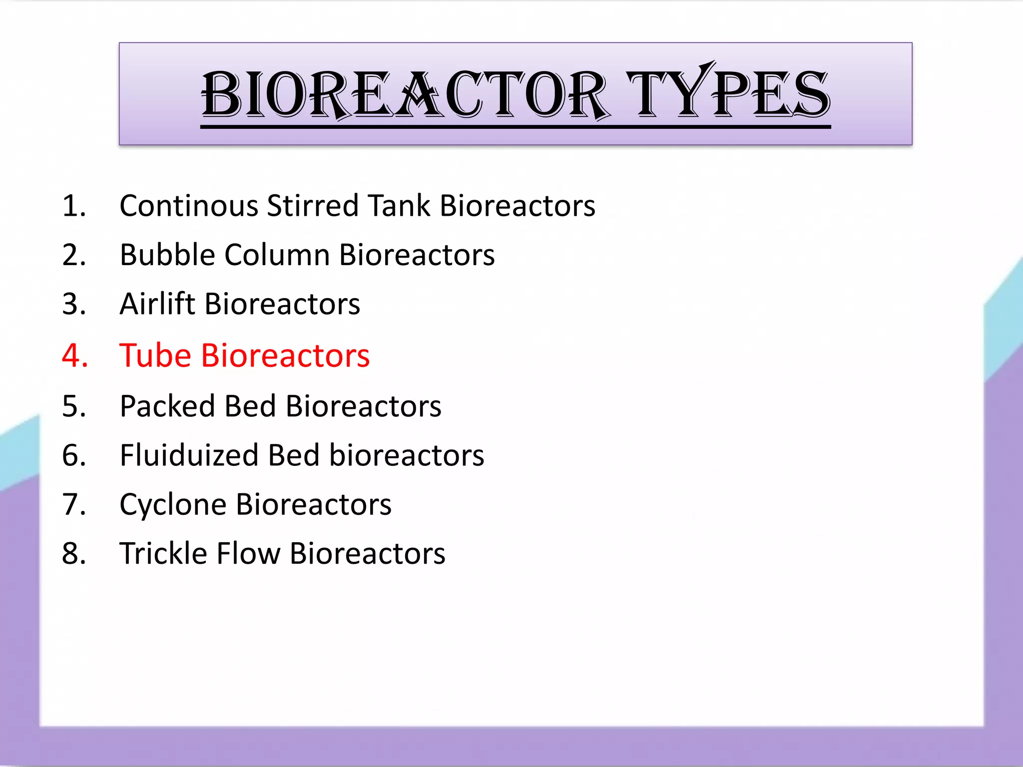 Tubular Bioreactors | PDF
