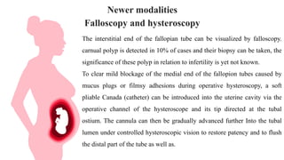 tubal patency obstetrics and gynaecological nursing | PPTX
