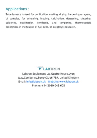 Tube-Furnace | PDF | Chemistry | Science
