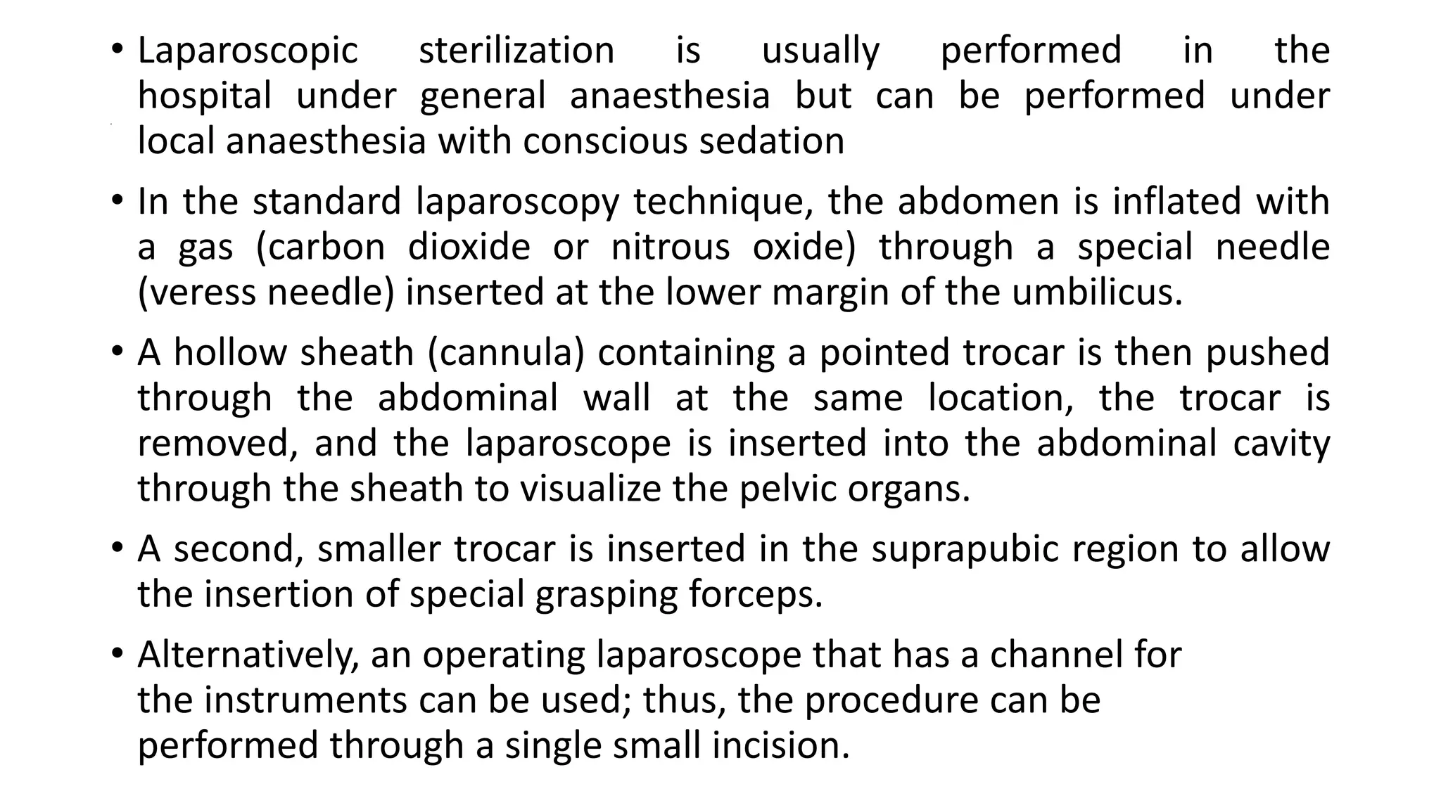 Tubectomy, Non Scalpel Vasectomy ( sterilization) | PPT