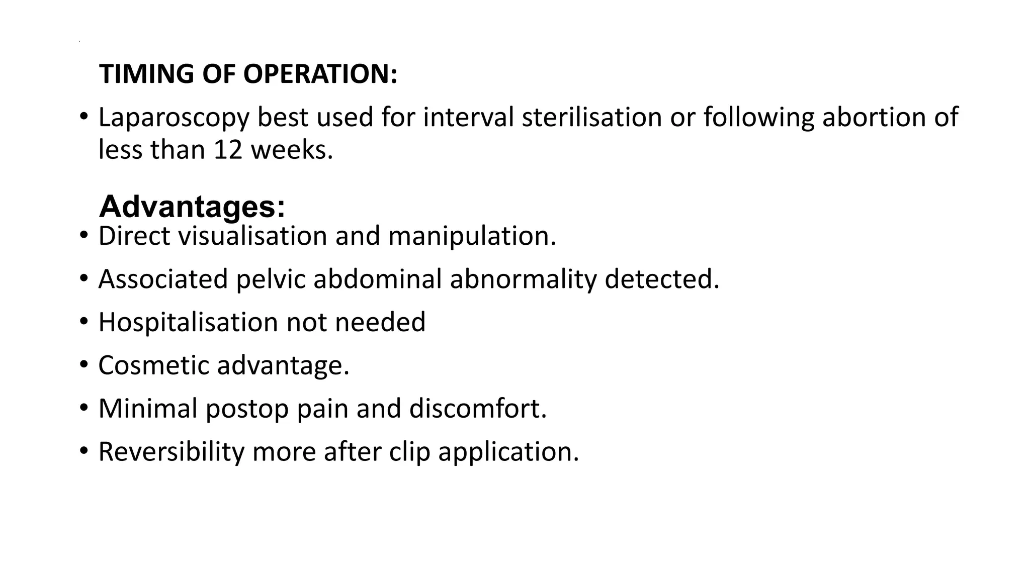 Tubectomy, Non Scalpel Vasectomy ( sterilization) | PPT