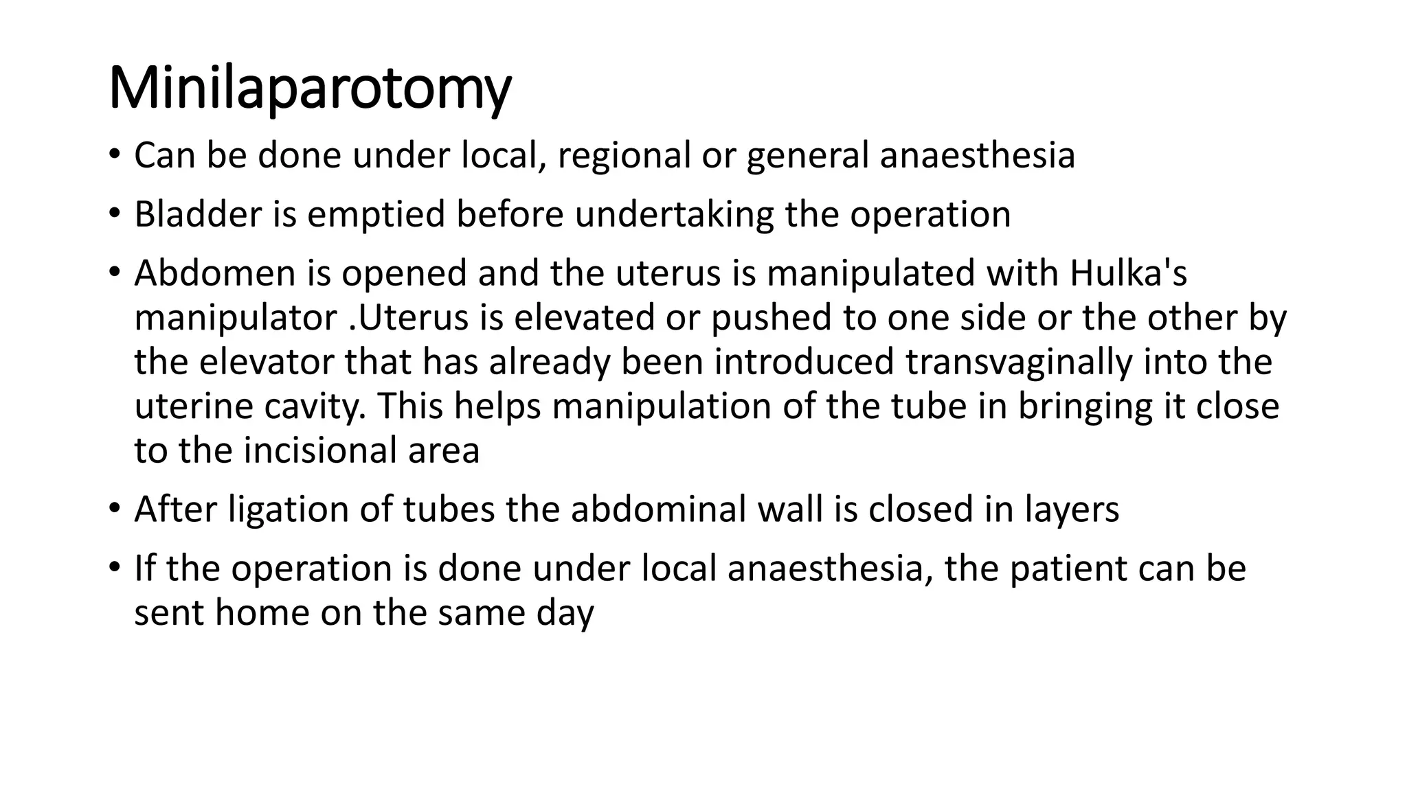 TUBECTOMY PPT by Dr Bandari Sajala, Ms OBGYN | PPTX